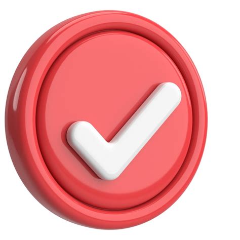 Premium Photo 3d Checkbox Check Mark 3d Illustration