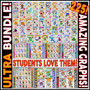 Coordinate Graphing Pictures ULTRA Bundle Fun Ordered Pairs Activities