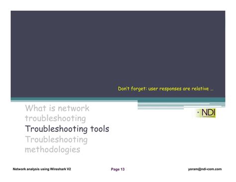 Network Analysis Using Wireshark PDF
