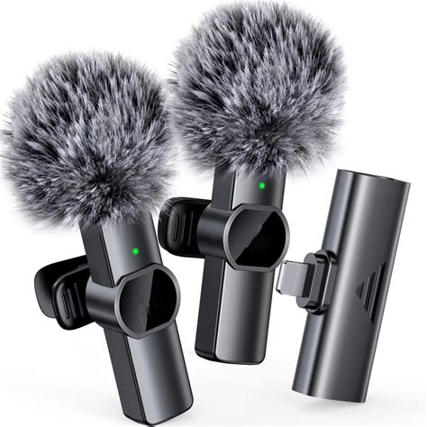 Portable Mini Microphone Plug And Play With Windshield To Eliminate Noise Wireless Lavalier