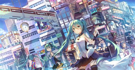 Hatsune Miku And Hachune Miku Vocaloid And More Drawn By Mada Shizhou Danbooru