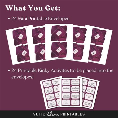 Printable Kinky Sex Coupons In Mini Envelopes Use As Valentine Coupons Or A Day Kinky