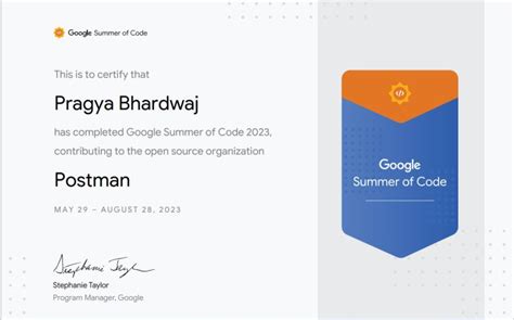 Pragya Bhardwaj On Linkedin Gsoc2023 Postman Opensource Gsoc