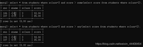 mysql中any，some，all的用法以及区别 mysql any csdn博客