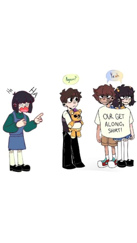 I Probably Sooo Obvious Which One I Drew But In The Middle Is Evan And