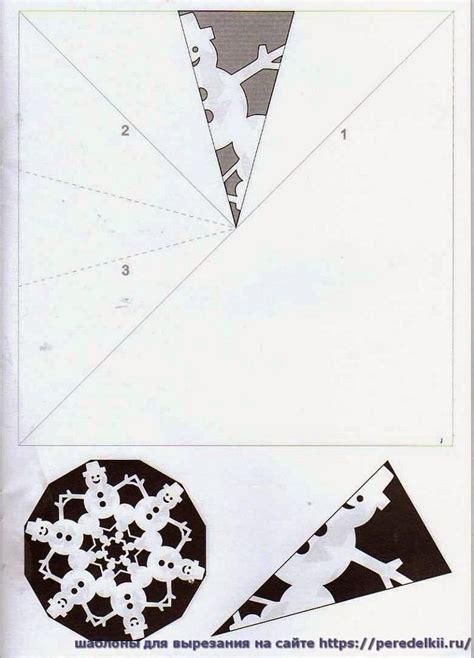 шаблоны снежных снежинок 8