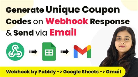 generate unique coupon codes with pabbly connect and send via email