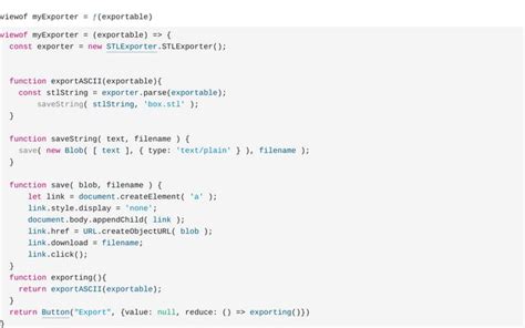 three js mesh to stl exporter abdelaziz sbaai observable