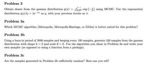 Solved Obtain draws from the gamma distribution | Chegg.com