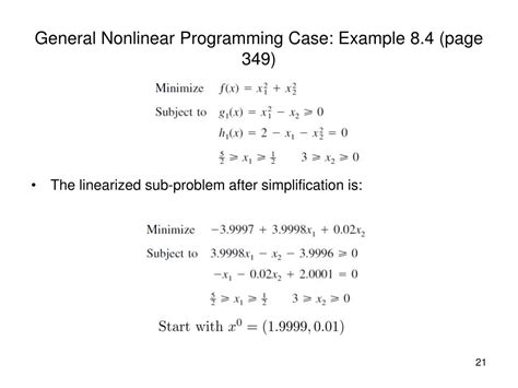 ppt chapter 8 linearization methods for constrained problems