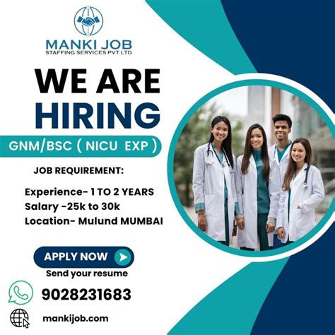urgent opening gnm bsc nicu exp