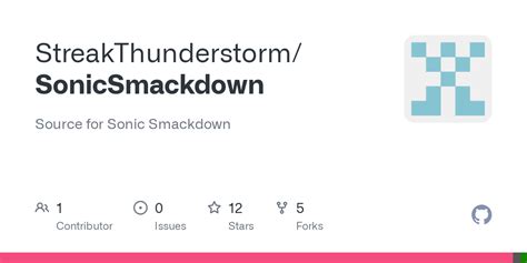 GitHub StreakThunderstorm SonicSmackdown Source For Sonic Smackdown