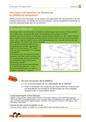 Concept Map und Schulbuchseite über CRISPR Cas erstellen Link und