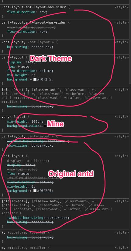 Dark Theme Is Overriding My Classes · Issue 30 · Ant Designant Design