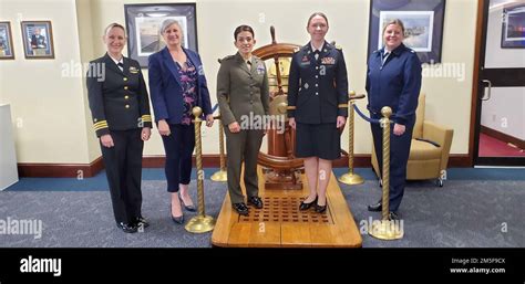 Navy Cmdr Rebecca L Young Ms Amber D Tucker A Dod Civilian Marine Corps Lt Col Lizette