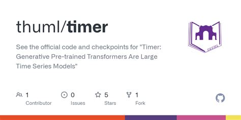 GitHub Thuml Timer See The Official Code And Checkpoints For Timer Generative Pre Trained
