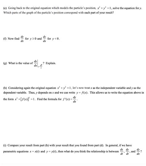 Solved Suppose That A Particle Moves Along The Path Chegg