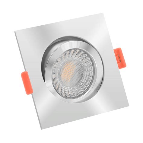 230v Led Einbauleuchte Extra Flach 25mm 6w Dimmbar Alu Feinschliff