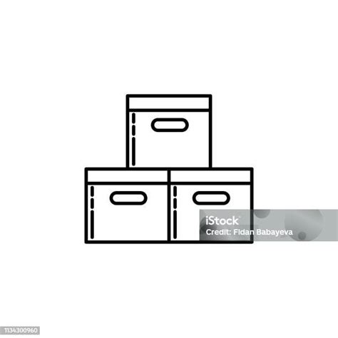 물류 상자 기호와 기호는 웹 로고 모바일 앱 Ui Ux에 사용할 수 있습니다 감시에 대한 스톡 벡터 아트 및 기타 이미지 감시 개념 개념과 주제 Istock