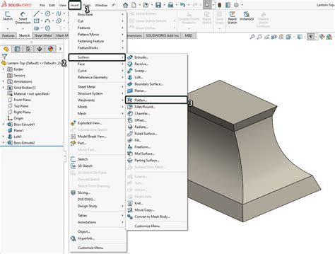 Using The Surface Flatten Feature In Solidworks Hawk Ridge Systems