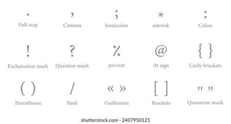 Punctuation Marks With Examples Photos Images Pictures Shutterstock