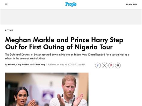 Meghan Markle and Prince Harry Step Out for First Outing of Nigeria Tour : r/DlistedRoyals
