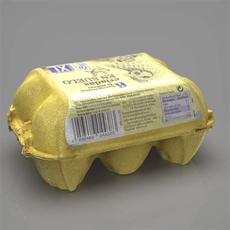 Half Dozen Egg Box 3d Model By Sanchiesp