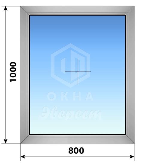 Глухое алюминиевое окно 800x1000 - купить недорого в Москве, фото ...