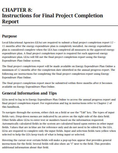19 Project Final Report Examples To Download