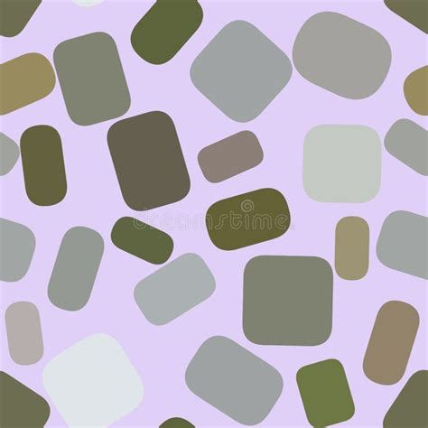 Seamless Abstract Geometric Background With Shape Of Rounded Rectangle Pattern Decoration