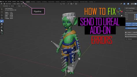 Blender Add On Send To Unreal Fix Errors Youtube