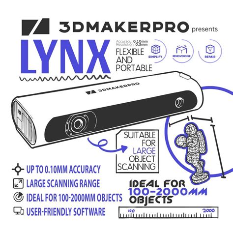 3dprinting Lynx3dscanner 3dscanning 3dmakerpro