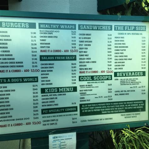 Menu At Money Pit Fast Food San Marcos