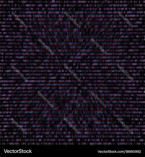 Binary Code Abstract Background Royalty Free Vector Image