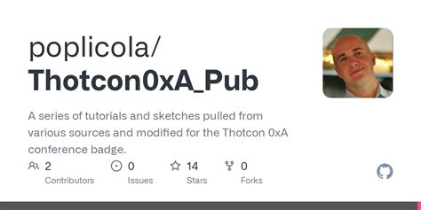 GitHub Poplicola Thotcon0xA Pub A Series Of Tutorials And Sketches Pulled From Various