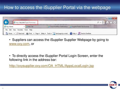 Isupplier Portal Supplier Training Webinar Ppt Download