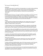 Proposal For Safe Staffing Ratio Policy Course Hero