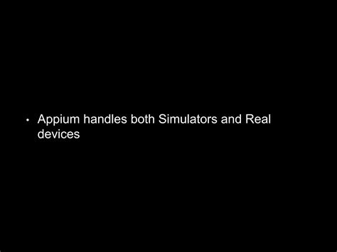Appium Test Automation For Mobile Apps Pptx Operating Systems