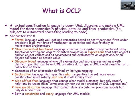 PPT The Object Constraint Language OCL PowerPoint Presentation Free Download ID 5453530