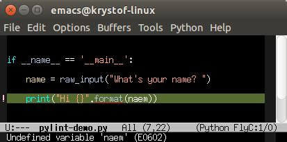 Getting Started With Flycheck Pylint In Emacs Admiral Ackbar S Code Emporium