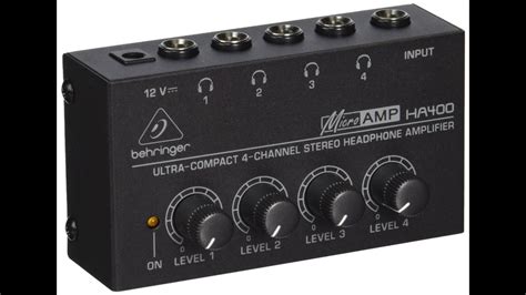Behringer Microamp Ha400 Youtube