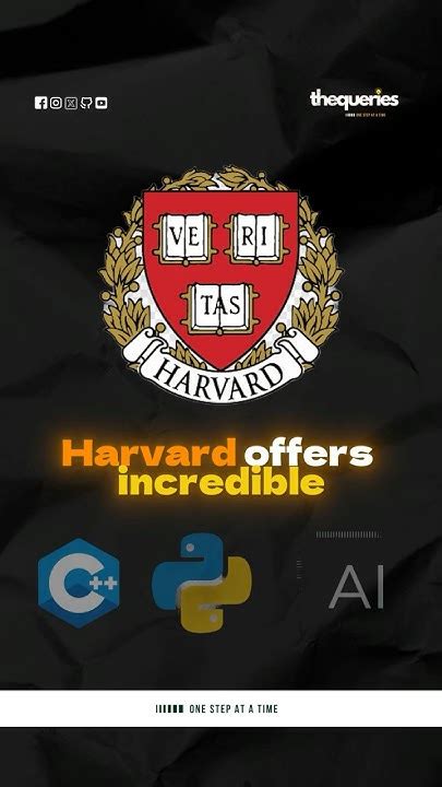 Harvard University Free Programming Courses Html Programming Coding Python Css