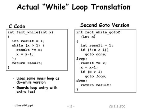 Ppt Machine Level Programming Ii Control Flow Feb 3 2000 Powerpoint