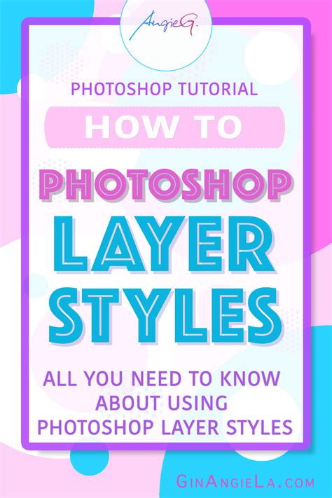 Using Layer Styles In Photoshop Photoshop Layer Styles Tutorial