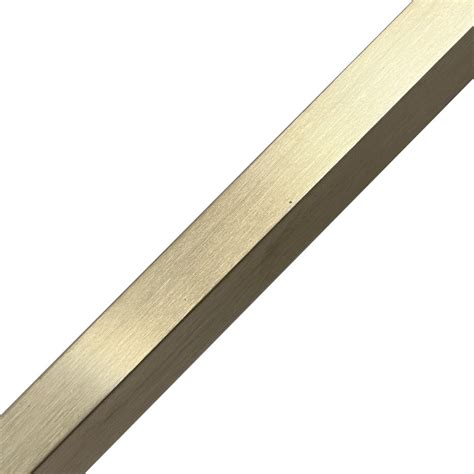 508mm X 254mm X 64mm 2 X 1 X 14 Brushed Polished Unequal Brass