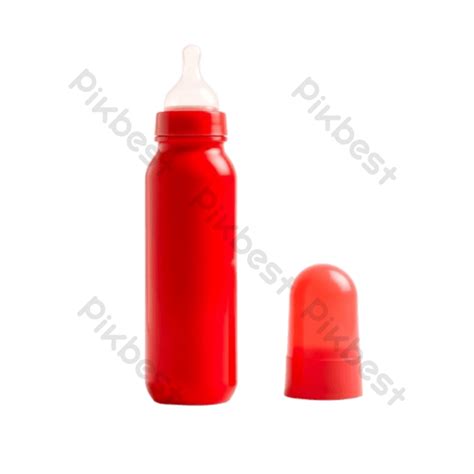 Red Plastic Condiment Bottle With Cap Removed Png Images Png Free Download Pikbest