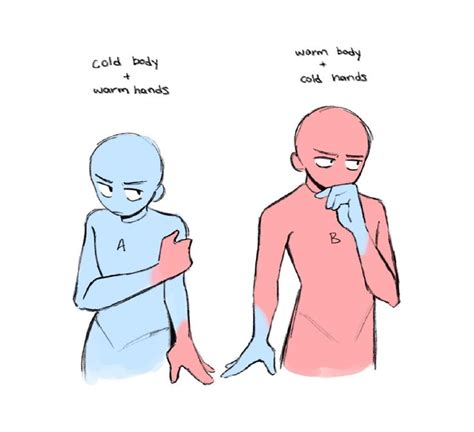 Cold X Warm Cute Ship Dynamic 💜 Skizzen Tipps Charakterzeichnen Skizzen