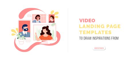 bootstrap 4 video landing page templates to draw inspirations from