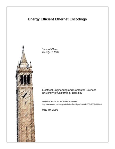 PDF Energy Efficient Ethernet Encodings