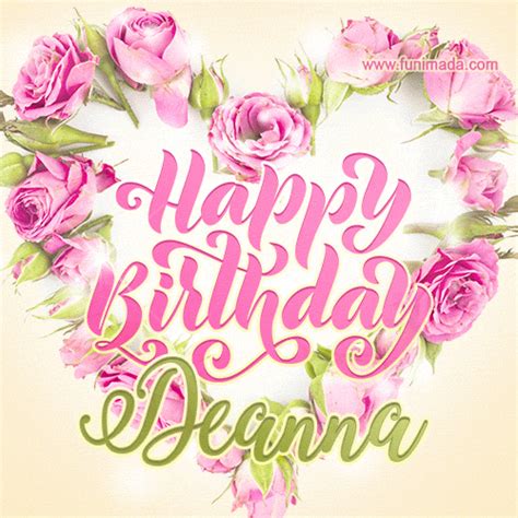 Beautiful Happy Birthday Deanna  With Roses Download On